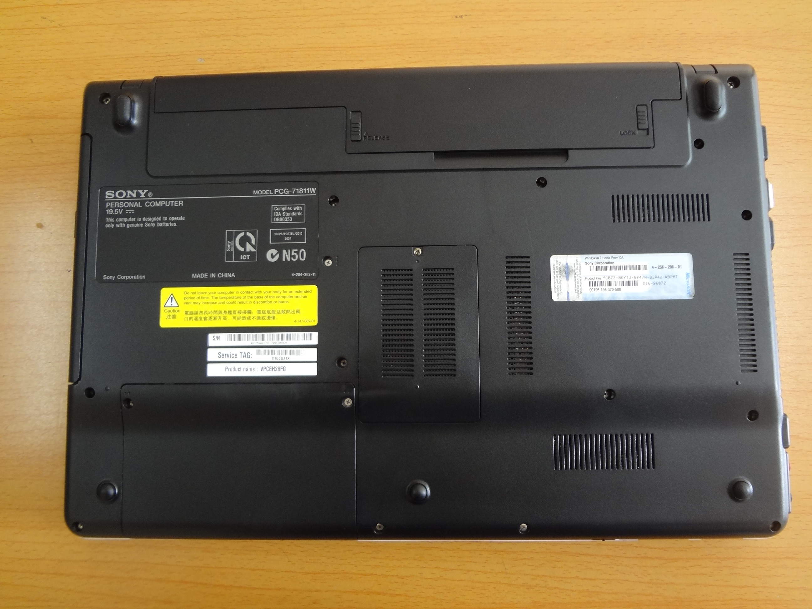 Bán Laptop Sony Vaio VPCEH28FG (PCG-71811W) core i5 - 2430M - 12.500 ...