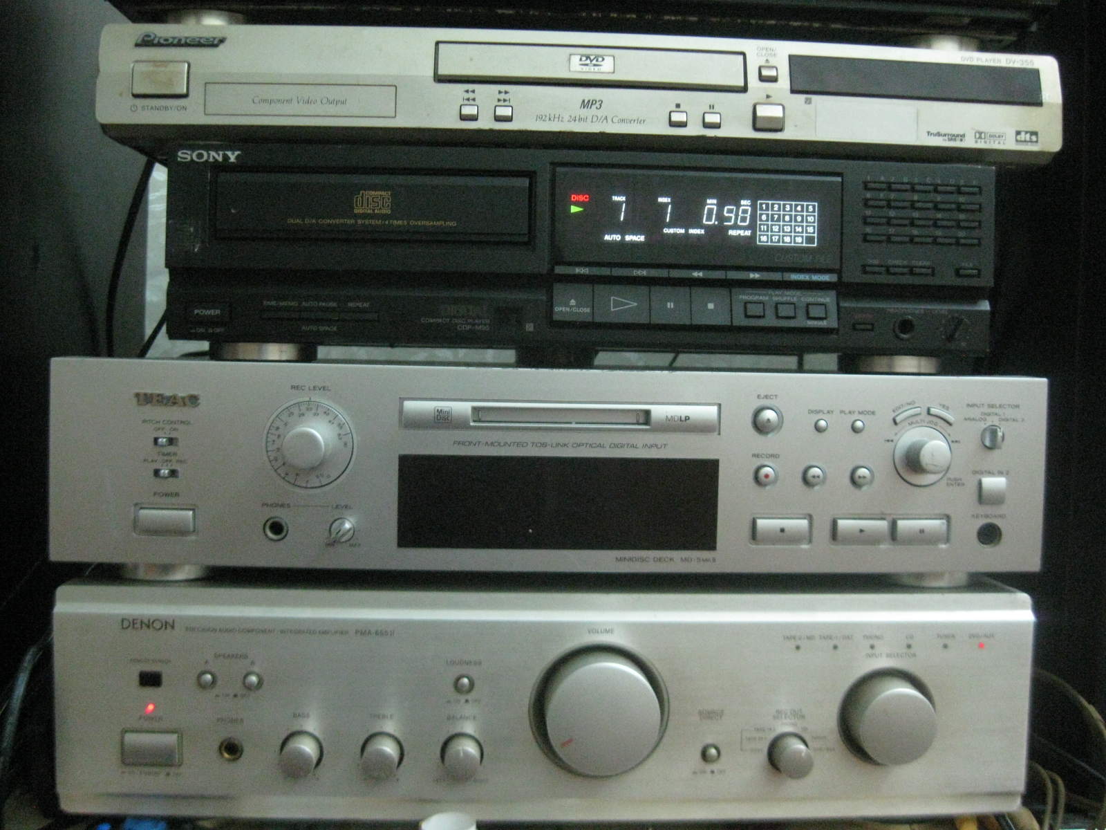 HN, nâng cấp bán đồ ampli denon 655ii, cdp marantz 63se, md teac5 mk2. - 1.400.000đ | Nhật tảo