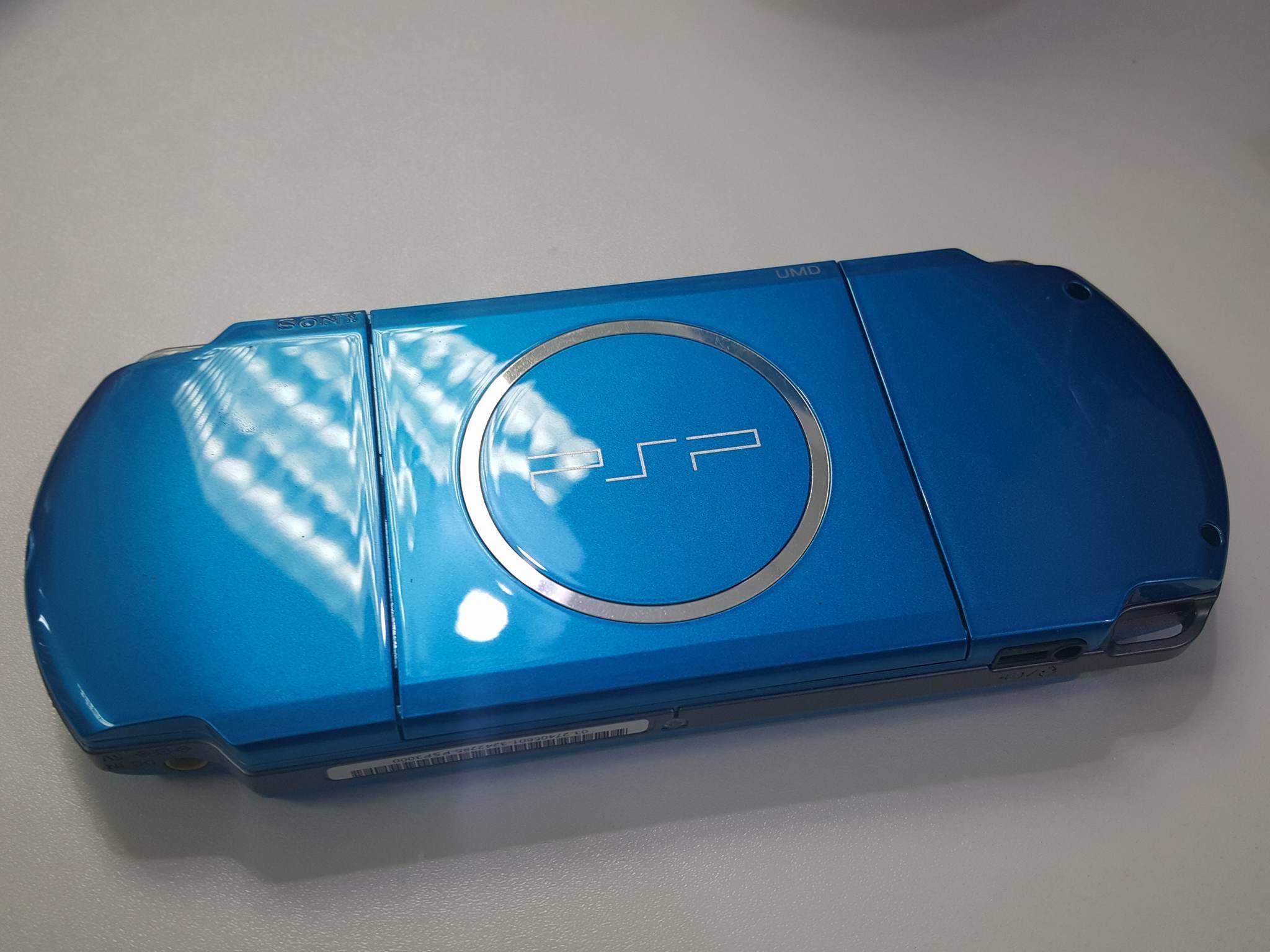 PSP 3000 blue rất đẹp vừa xách Nhật về kèm thẻ 4GB - 1.600.000đ | Nhật tảo