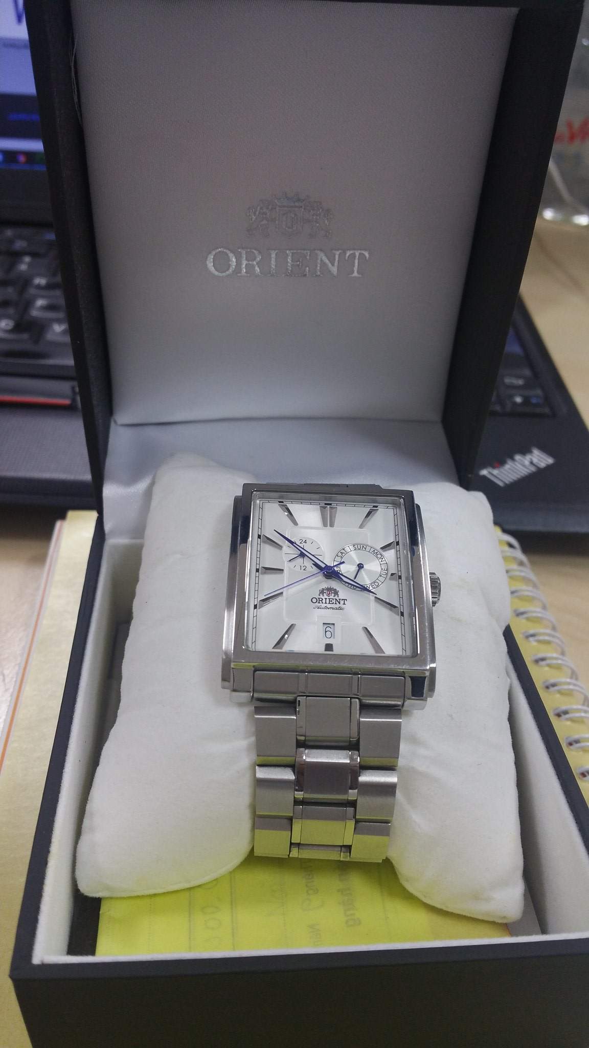 Bán Orient mặt vuông, kim xanh - 2.500.000đ | Nhật tảo