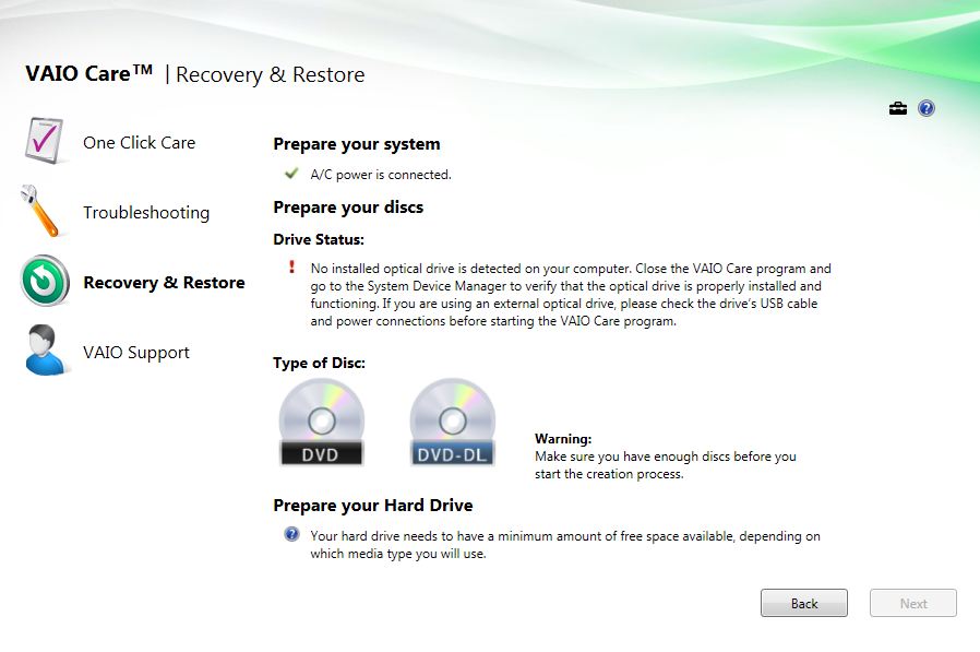 Hướng dẫn ghi Recovery Win7 trên Sony Vaio | Viết bởi hieulaptop