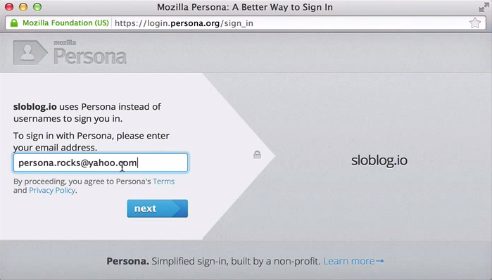 Mozilla cập nhật hệ thống tài khoản Persona lên Beta 2, đăng nhập nhiều ...