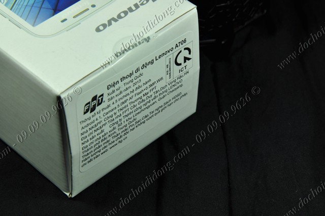 Hình ảnh thực tế điện thoại lõi tứ giá rẻ Lenovo A706 do FPT phân phối ...