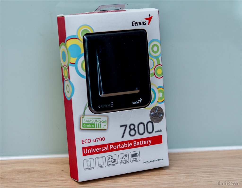 Đánh giá bộ đôi pin sạc di động Genius Power Bank, dung lượng 7800mAh ...