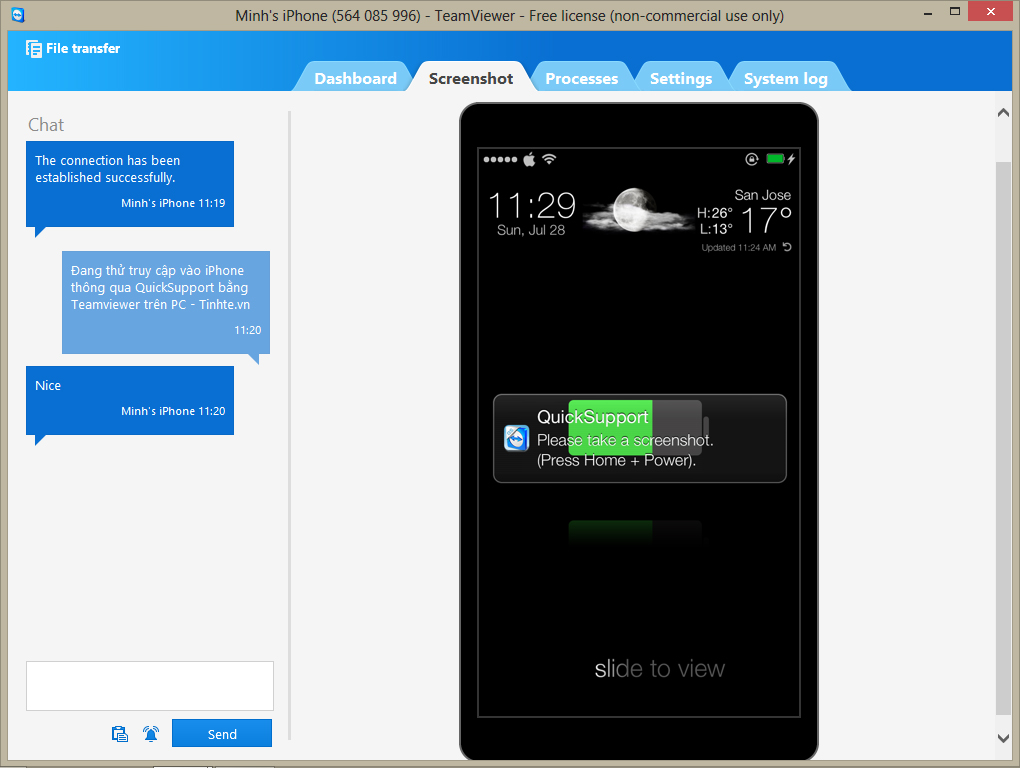 Teamviewer QuickSupport, ứng dụng giúp truy cập thông tin và hỗ trợ cho ...