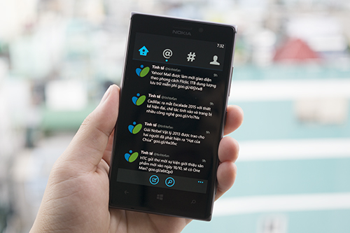 Twitter cho Windows Phone cập nhật bản mới: tích hợp với màn hình khóa ...