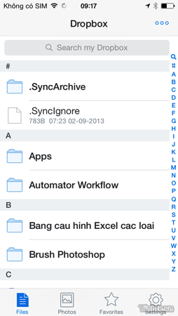 Ứng dụng Dropbox trên iOS có giao diện và logo mới, hỗ trợ chia sẻ link ...