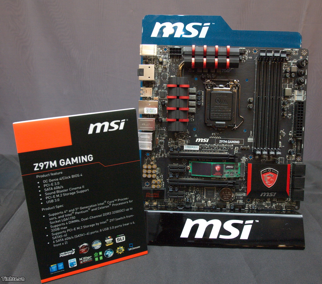 MSI giới thiệu dòng bo mạch chủ mới dùng chipset Intel Z97