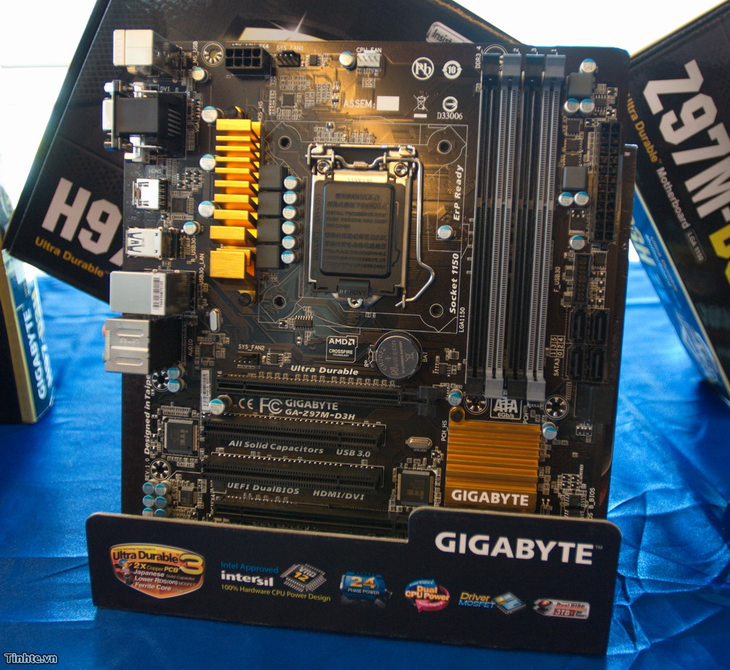 Gigabyte giới thiệu dòng bo mạch chủ dùng chipset Z97/H97, BIOS tiếng Việt