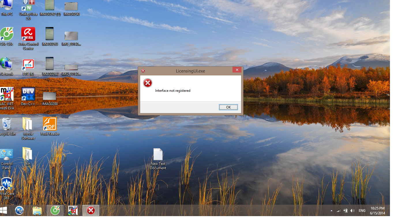 Lỗi interface not registered