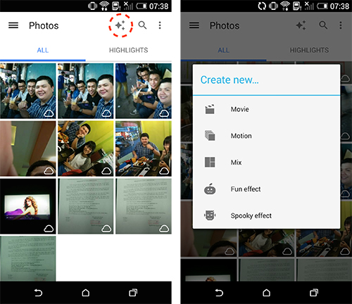 Hướng dẫn sử dụng tính năng Auto Awesome của Google+ Photos trên Android