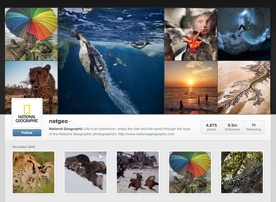 6 thương hiệu đang thống trị Instagram về lượng người theo dõi