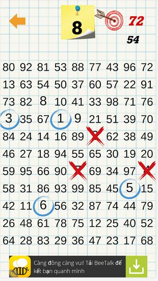 Tìm số - Nhanh tay tìm số | Viết bởi leson195