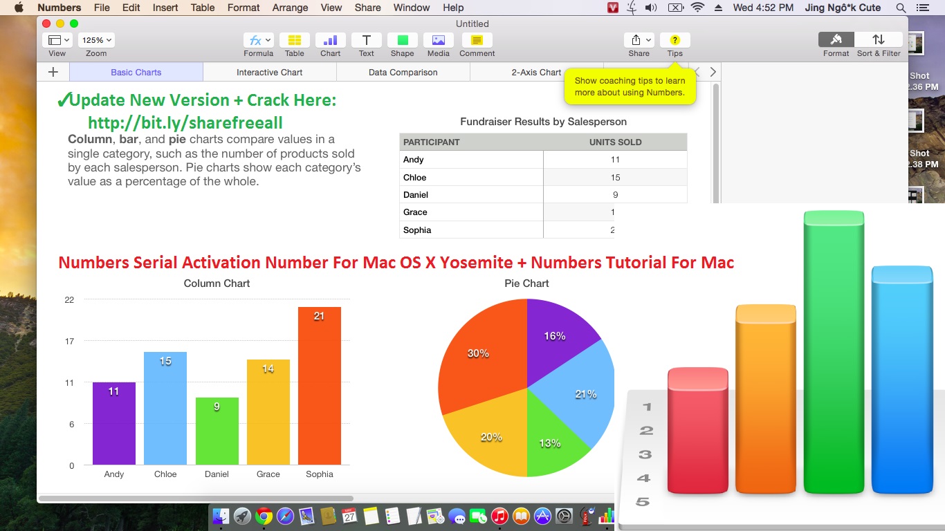 Apple Numbers 4.1 Full Active Cho Mac OS X - BẢNG TÍNH TRÊN MAC | Viết ...
