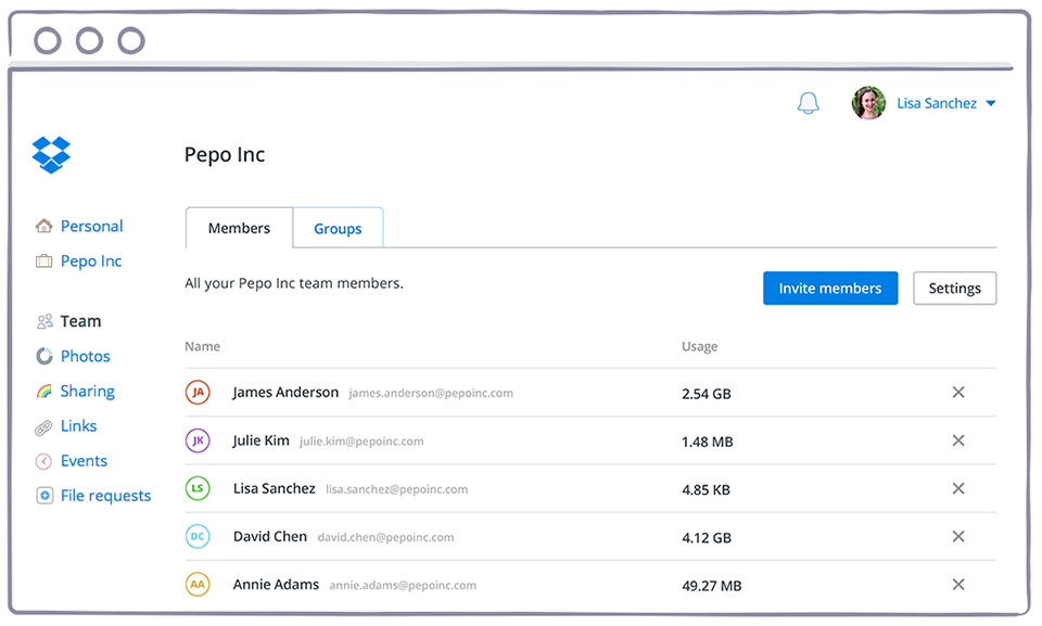 Dropbox ra mắt tính năng quản lý nhóm, chia sẻ file giữa các thành viên ...