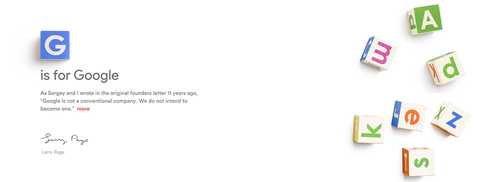 Google chính thức chuyển thành Alphabet, khẩu hiệu thành "Do the right ...