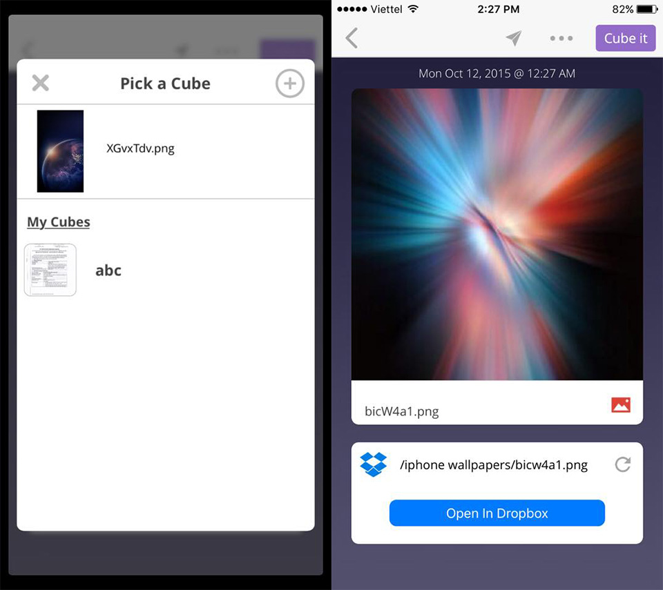 [Ứng dụng iOS] Cubes - Quản lý ảnh, file đính kèm giữa nhiều tài khoản ...