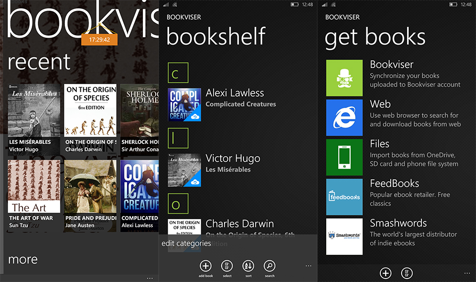 [Chia sẻ] Bookviser - ứng dụng đọc sách đa năng cho điện thoại chạy Windows