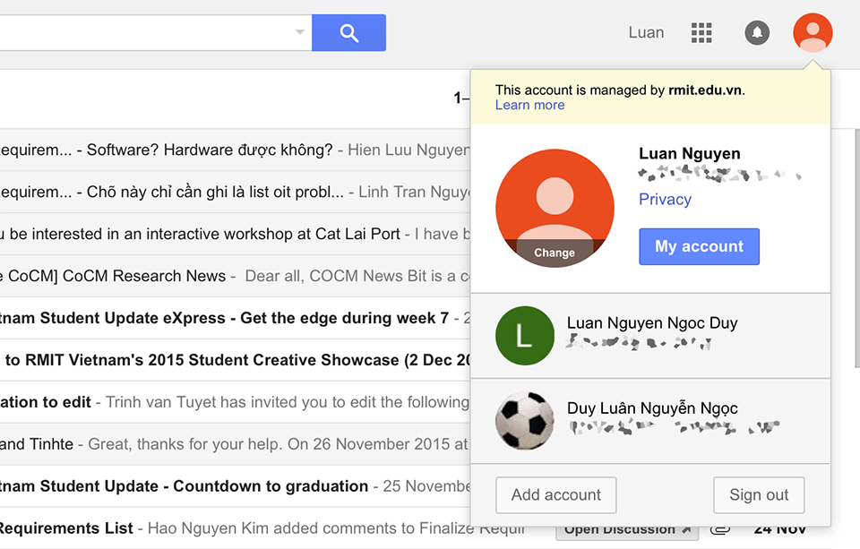 7 tính năng nhỏ mà hay của Gmail: đăng xuất từ xa, giao diện chia đôi ...