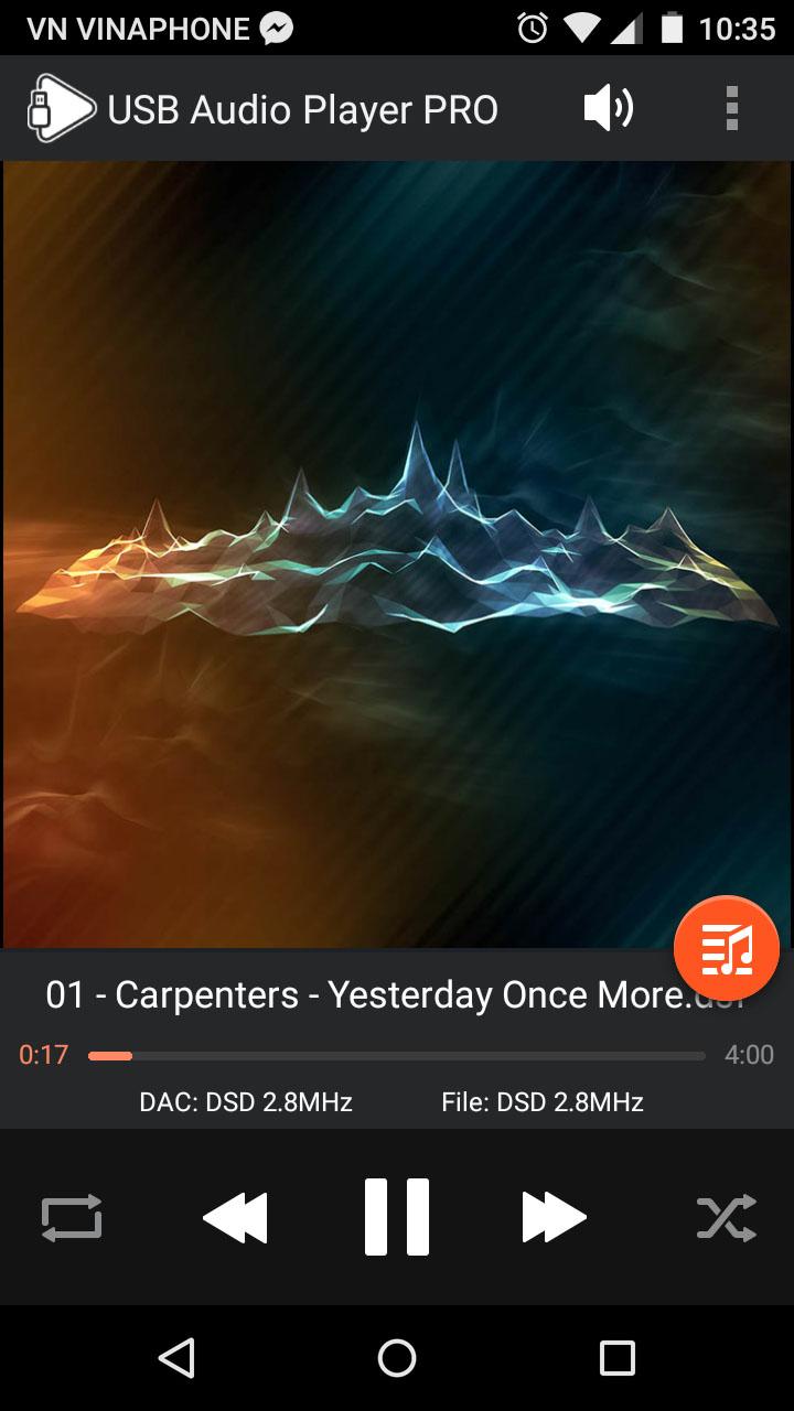 Hướng dẫn dùng setup để chơi nhạc DSD trên các thiết bị di động