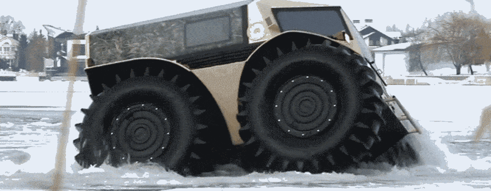 Sherp - xe địa hình có thể leo rào, lội suối với giá khoảng 70.000 USD