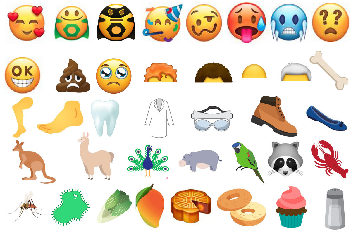 Chuẩn bị có Emoji mới: Cục phân mặt buồn, siêu anh hùng, mắt long lanh ...