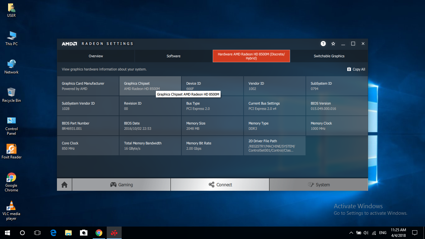 AMD Radeon R5 M420 nhưng hiện là HD 8500M