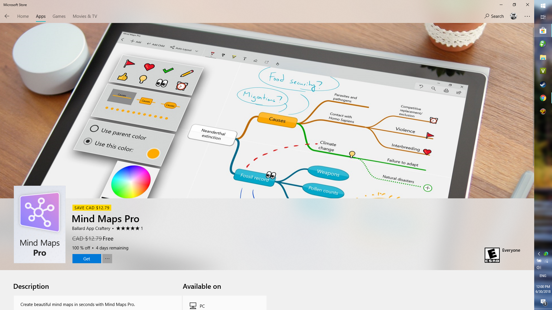 Ứng dụng Mind Maps Pro trên Microsoft Store đang miễn phí ngắn hạn, giá ...