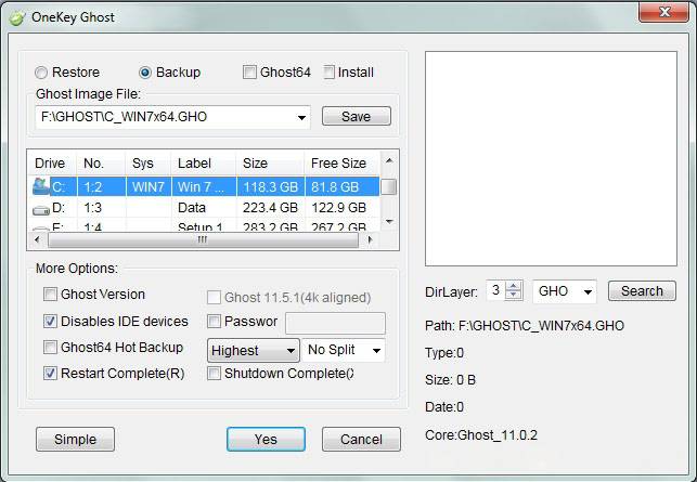 Onekey Ghost Phần Mềm Ghost Win 7, Win 10 Tự Động | Viết bởi VN_Hight
