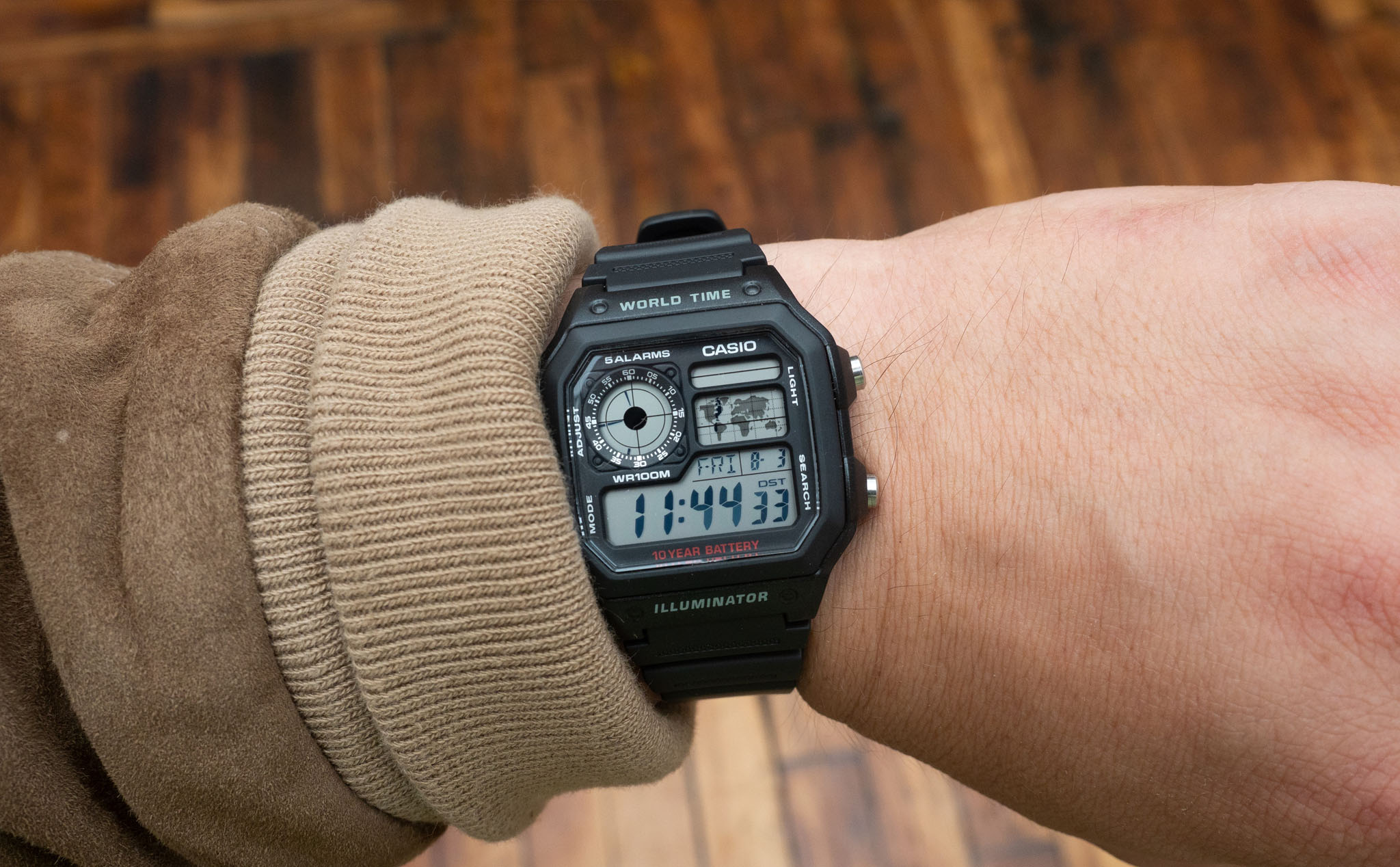 Casio Digital Multifunction World Timer Quartz AE 1200WHD 1AVEF Men s Casio Digital Multifunction World Timer Quartz AE 1200WHD 1AVEF Men s