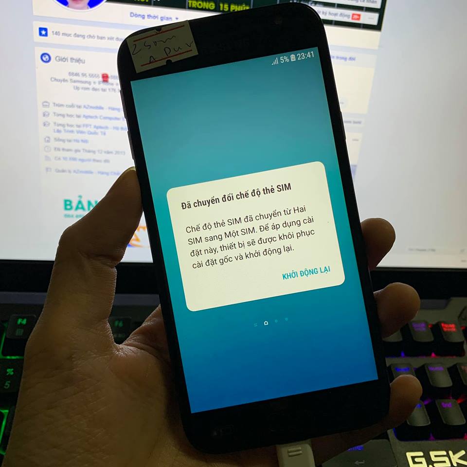 Show - Độ 2 sim cho J3 2017 SM-J330L thành công, cài rom quốc tế | Viết ...