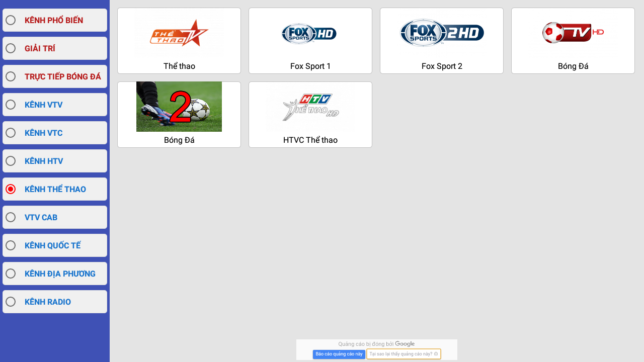 Danh sách các kênh truyền hình trên app ZamTV (XemTV) và 1 số app tương ...