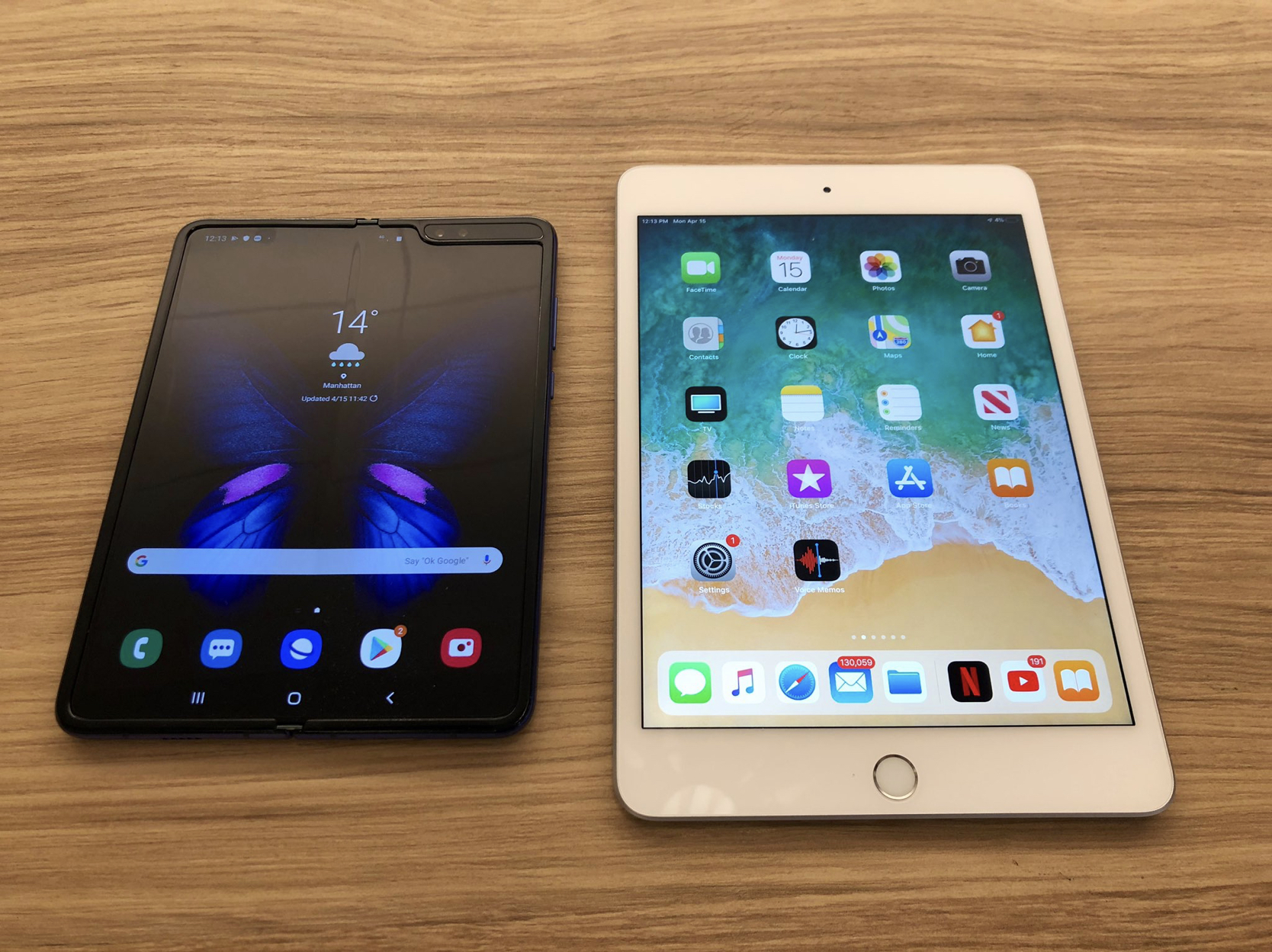 So sánh kích thước màn hình của Galaxy Fold vs iPad Mini | Viết bởi ...