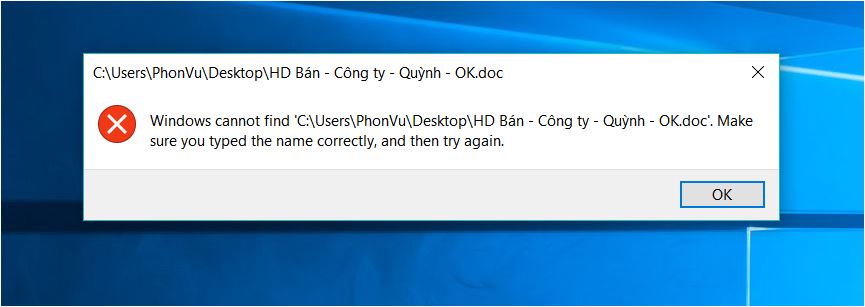 Sửa Lỗi “windows Cannot Find Make Sure You Typed The Name Correctly