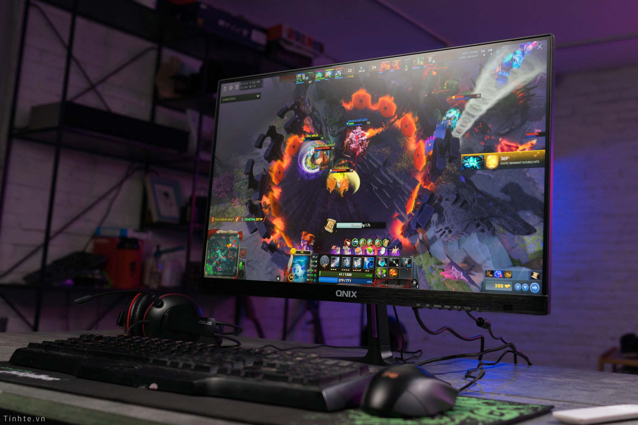 Trải nghiệm màn hình phòng net QNIX Hàn Quốc: 27 inch FullHD, tần số ...