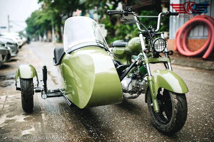 Xe tay ga độ sidecar của team MTK Hà Nội | Viết bởi bongxu_79