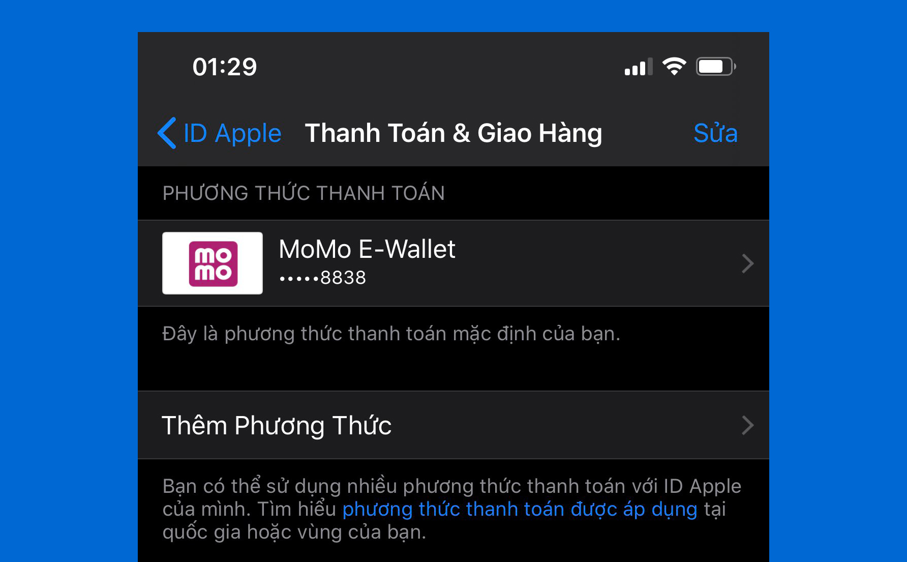 iOS: đã có thể dùng MoMo thanh toán trên App Store rồi