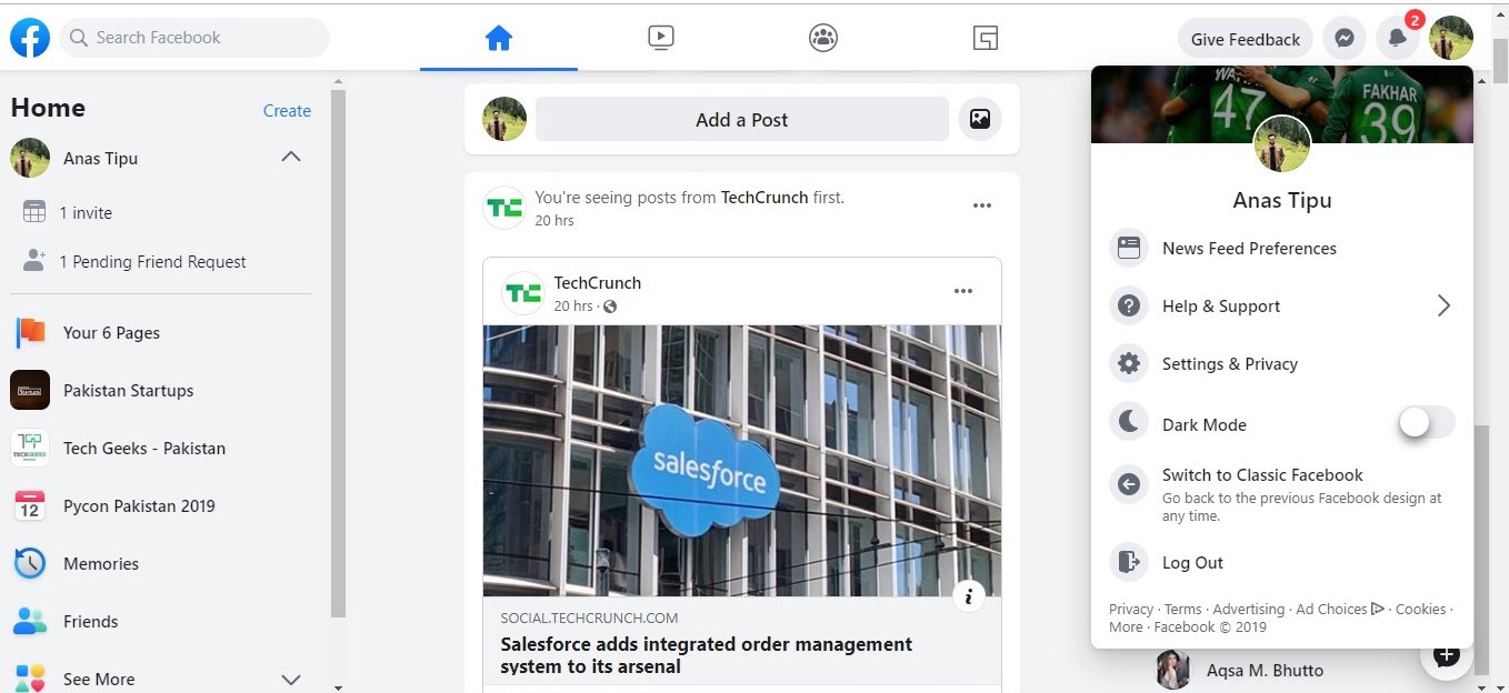 Facebook bắt đầu thử nghiệm giao diện mới và Dark Mode cho phiên bản web