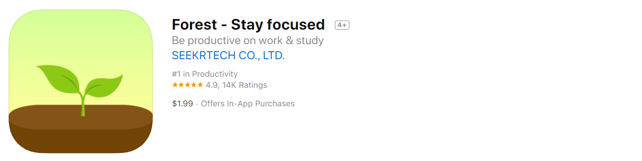 'Forest App' - Đặt điện thoại xuống và tập trung vào những điều quan ...