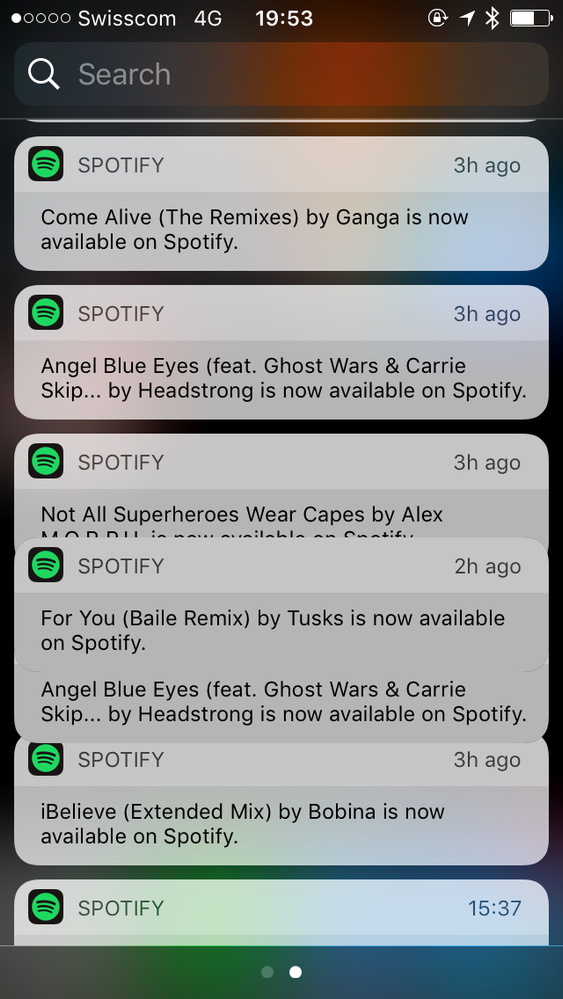 Spotify bắt đầu gởi notification trên điện thoại để quảng cáo album mới ...