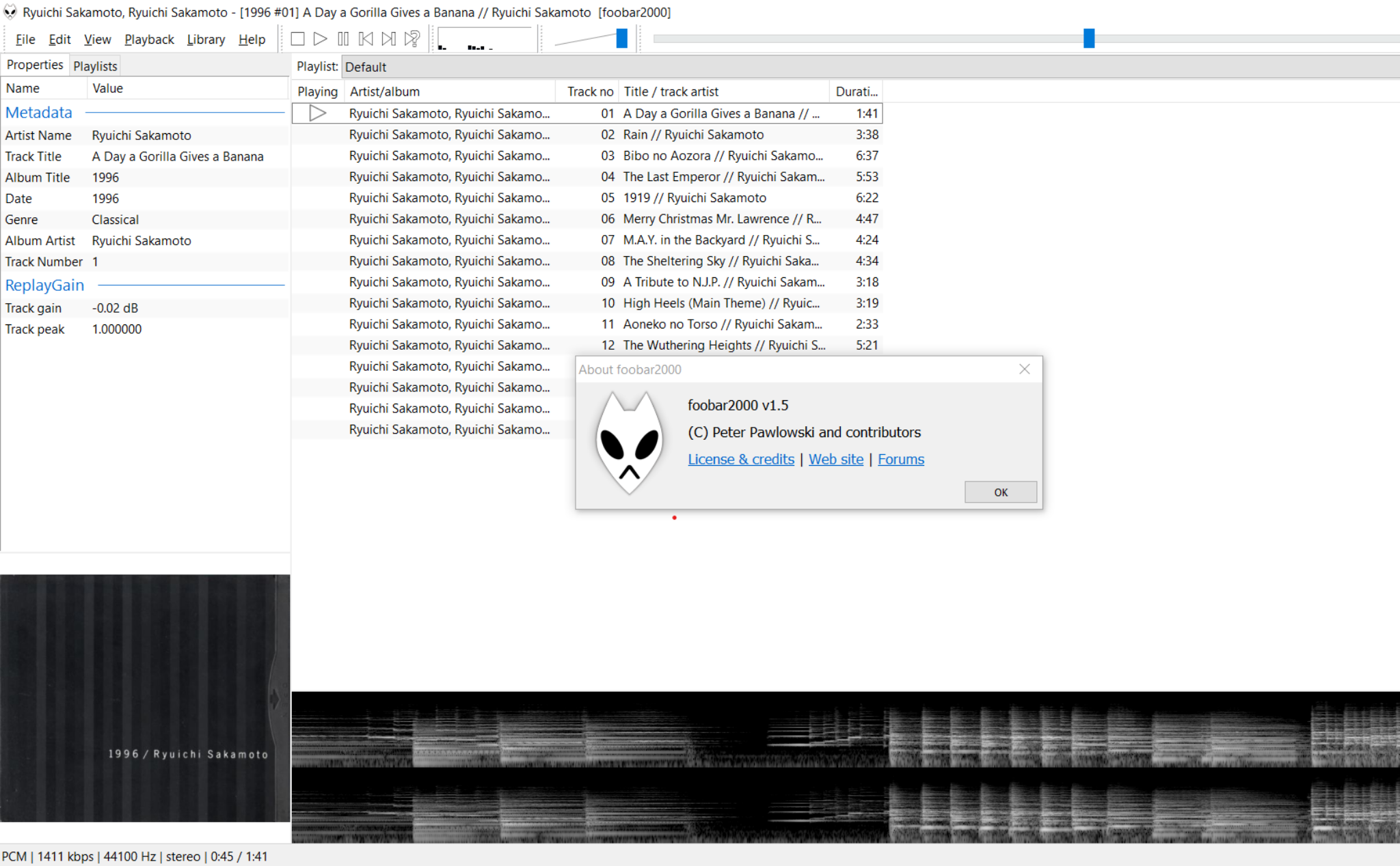 Foobar giới thiệu phiên bản v1.5 hỗ trợ tiêu chuẩn FLAC 1.3.3, codec ...