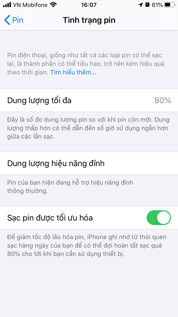Pin IP7 như này đã cần thay chưa các cụ nhỉ, cảm ơn nhiều.