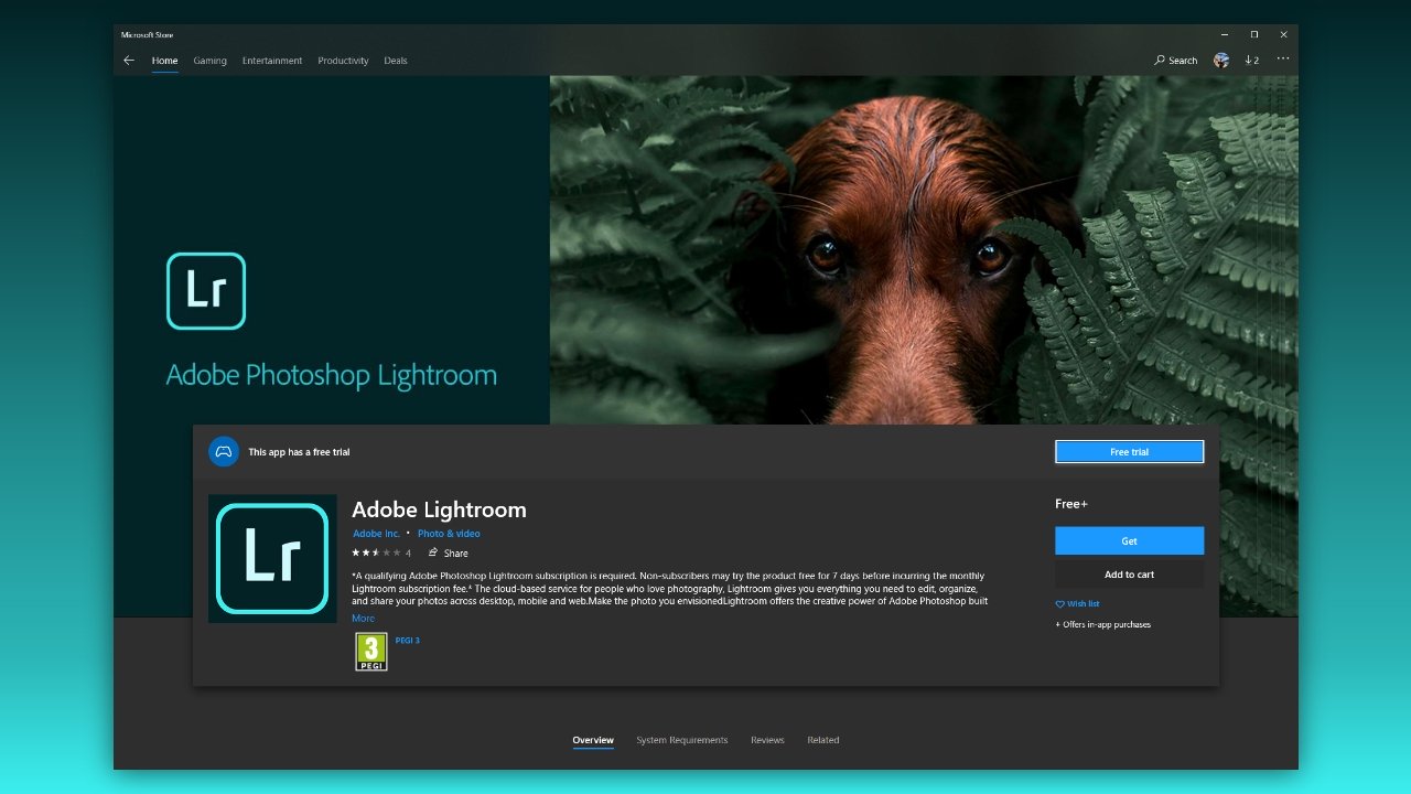 Lightroom trên Microsoft Store | Viết bởi AbihT