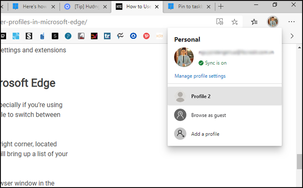 Tổng hợp thủ thuật cho Microsoft Edge mới: pin web, tạo nhiều user ...