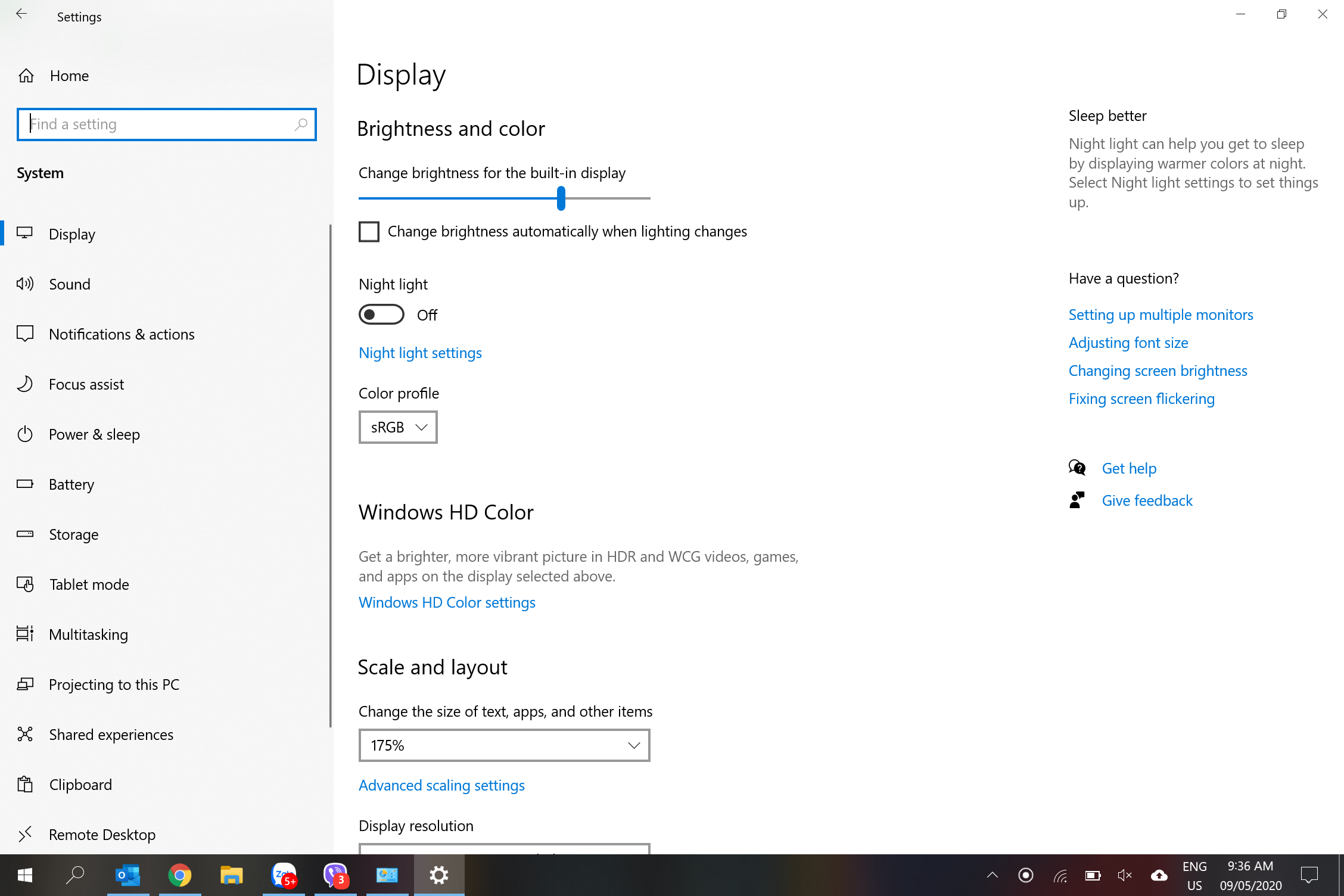 Ca quá khó - Laptop tự điều chỉnh độ sáng màn hình (adaptive brightness ...