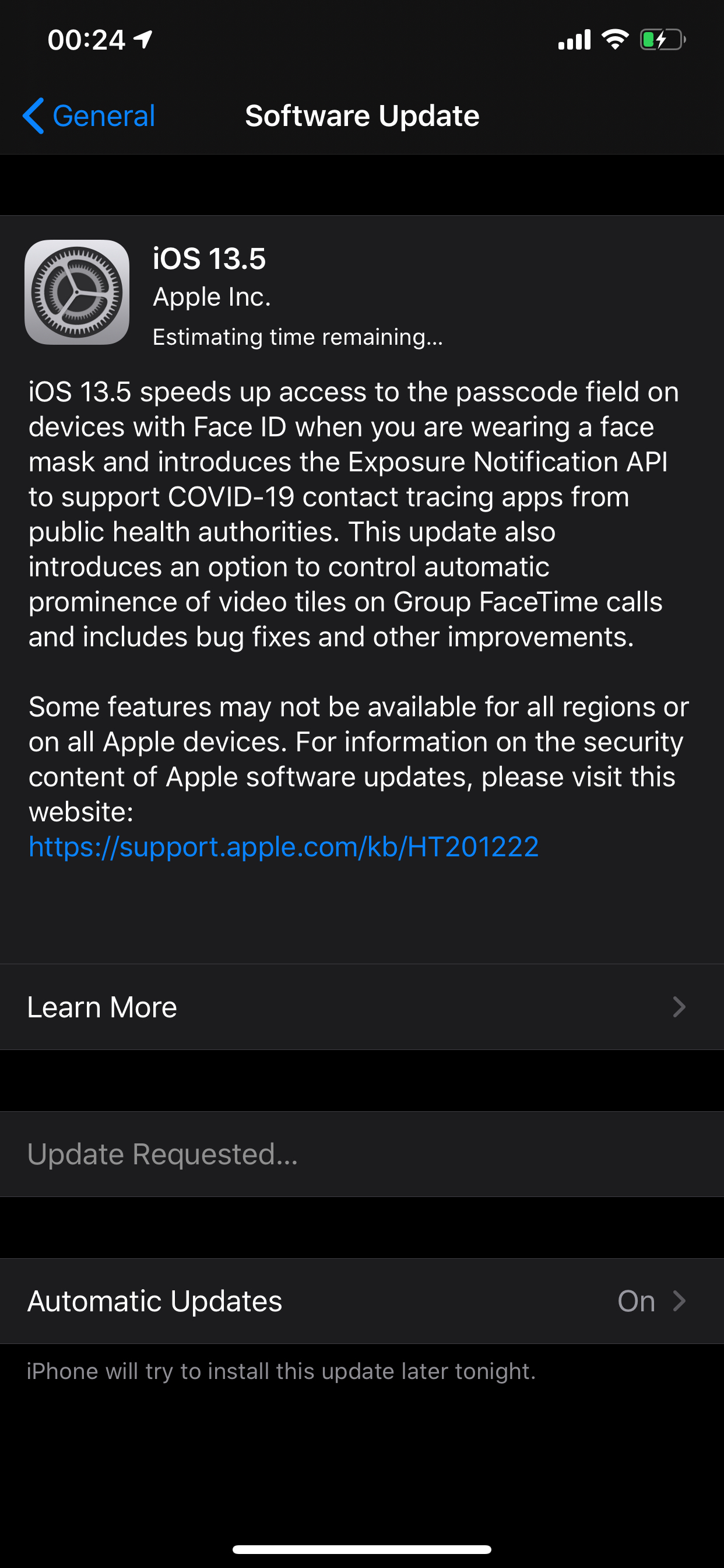 iOS 13.5 GM đã ra cho Dev rồi đây mọi người. Mới up hồi đêm. Nghe đồn đêm nay ra chính thức