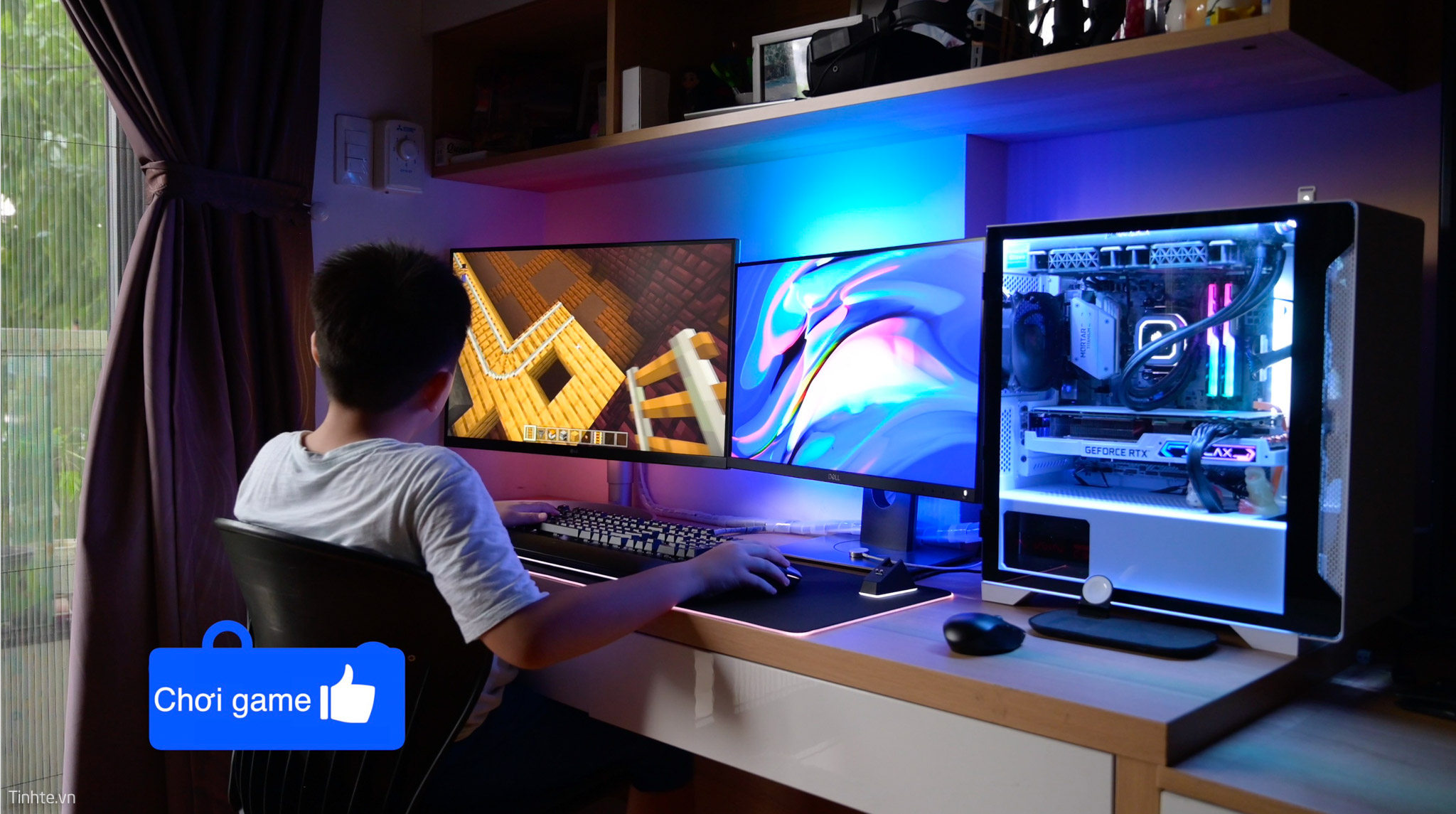 Trên tay led dán màn hình Ambino Black: đổi màu theo môi trường, giá ...