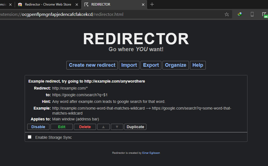 Redirector Edge