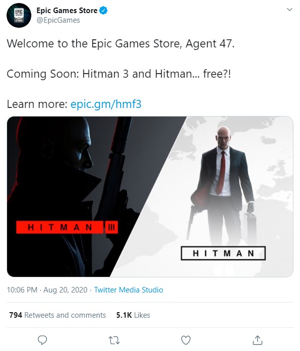 [Game PC] Hitman (GOTY Edition) sẽ được tặng miễn phí trên Epic Games ...