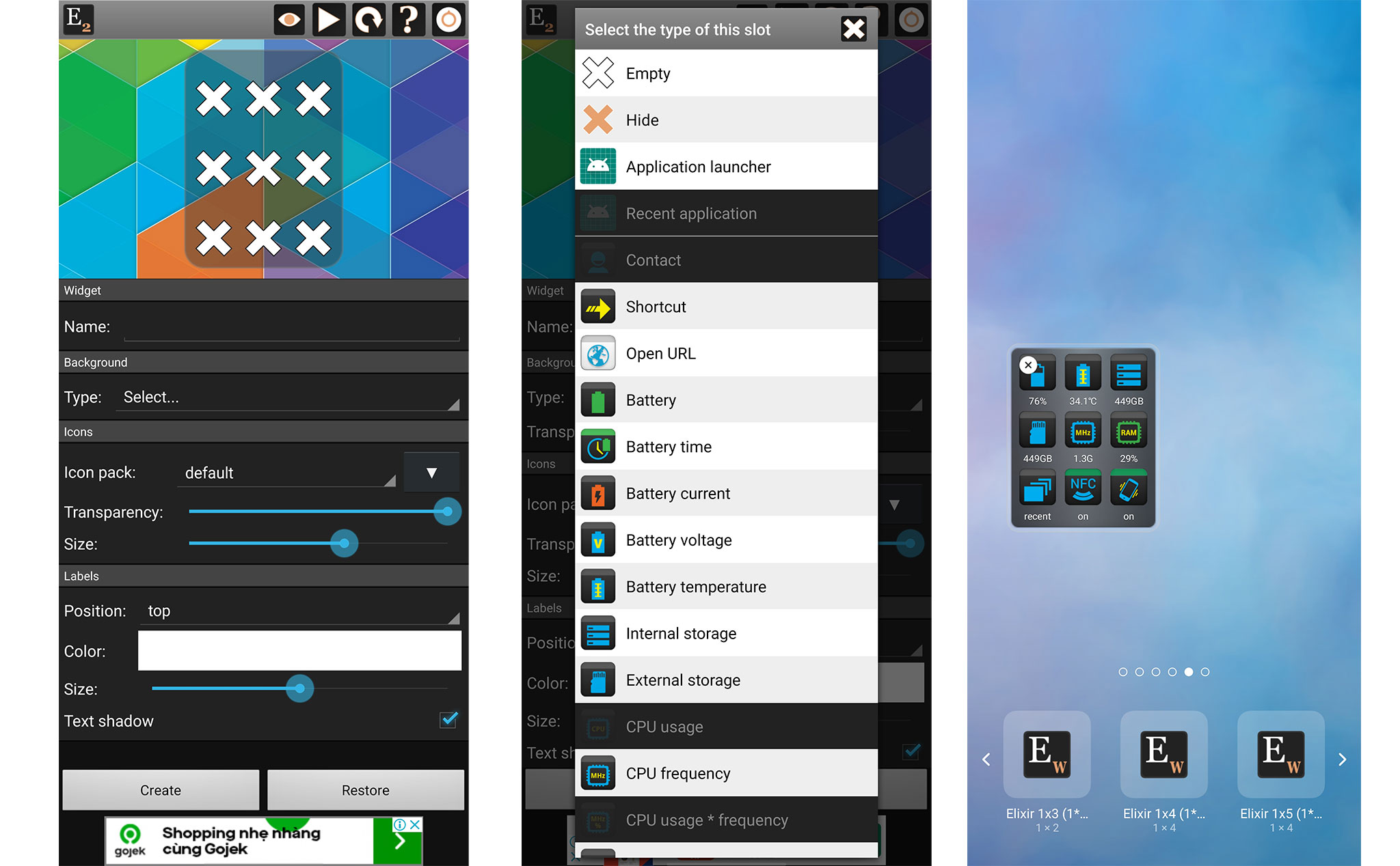 Những widgets cần thiết cho màn hình chính điện thoại Android